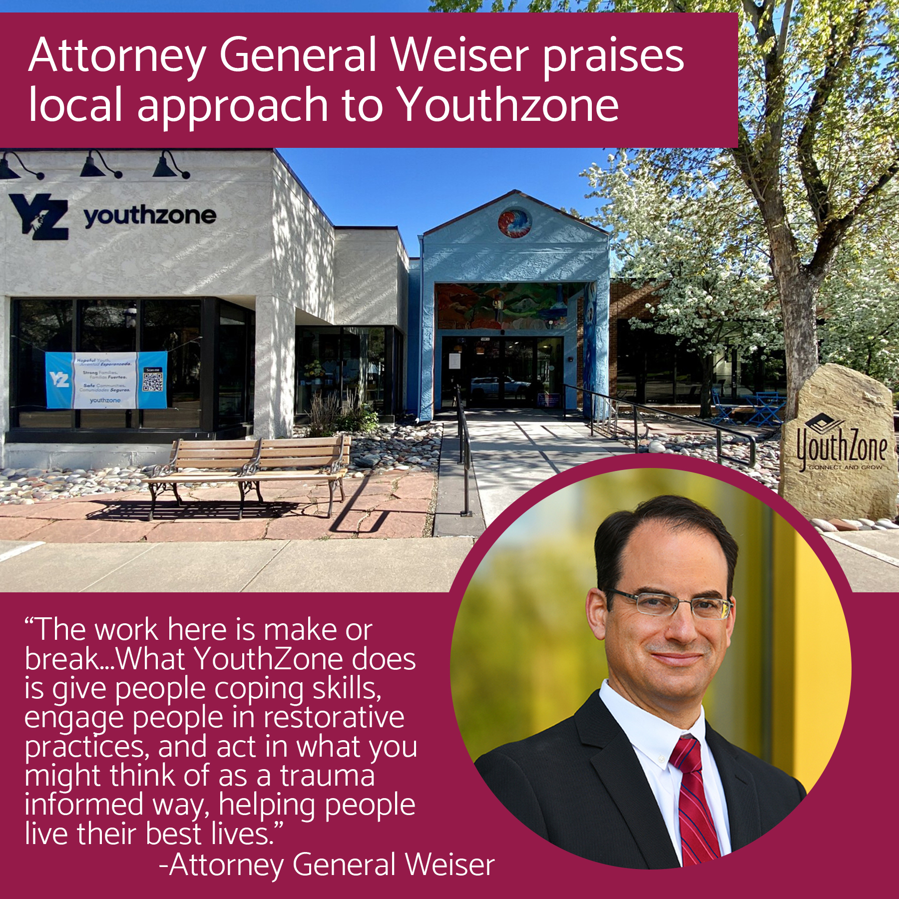 KDNK Shares Attorney General Weiser Praises of YouthZone - YouthZone Blog